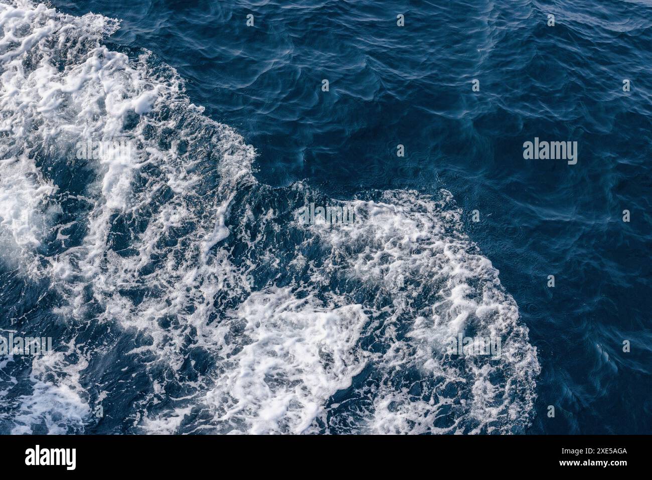 White waves from ferry boat Stock Photo - Alamy