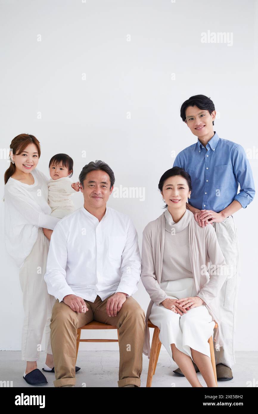 Portrait three male generations smiling hi-res stock photography and ...