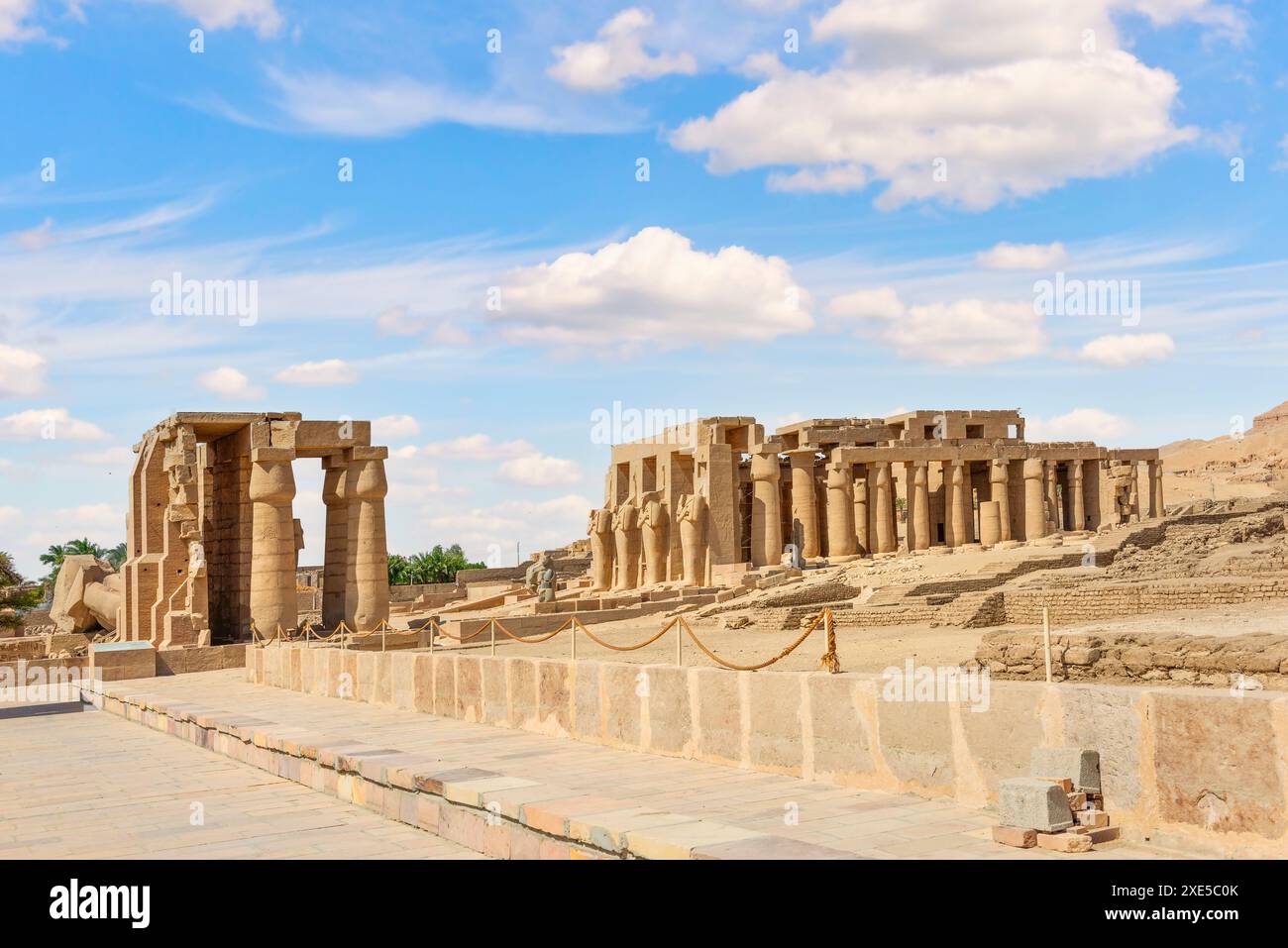Temple of Ramesseum Stock Photo - Alamy
