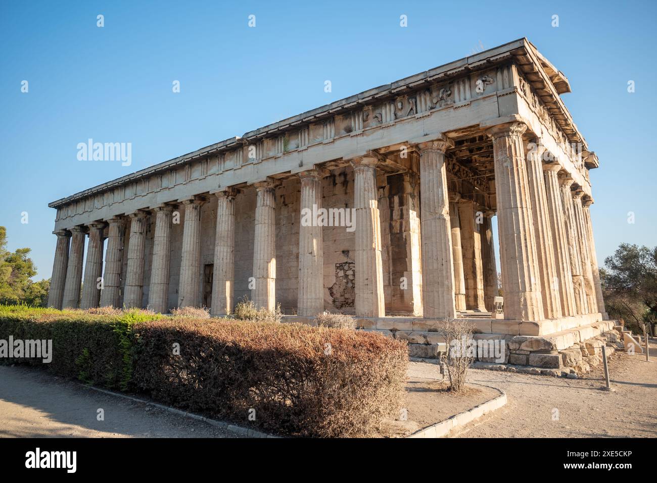 Ruins of Temple of Hephaestus in Ancient Agora in Athens, capital of ...
