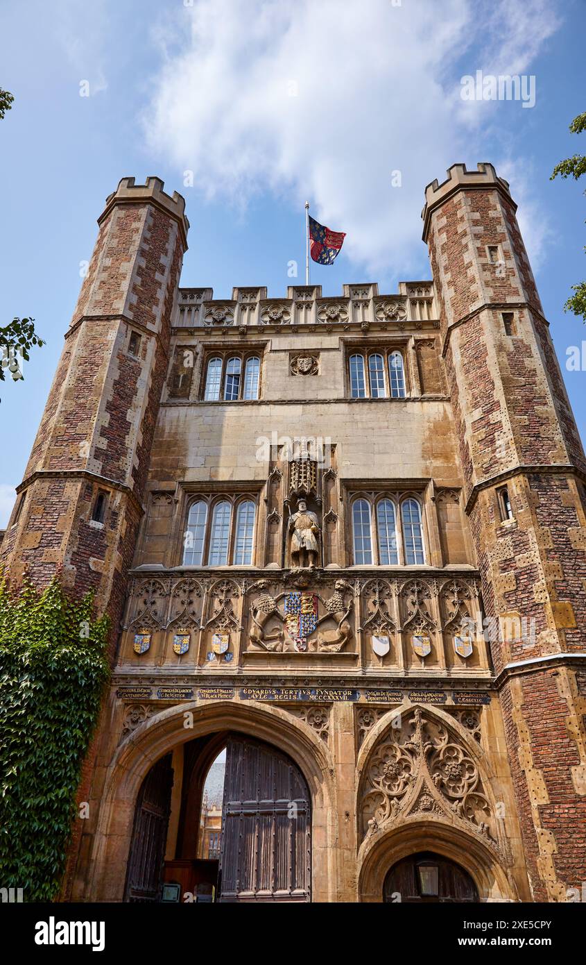 The Great Gate of Trinity College. Cambridge. United Kingdom Stock ...