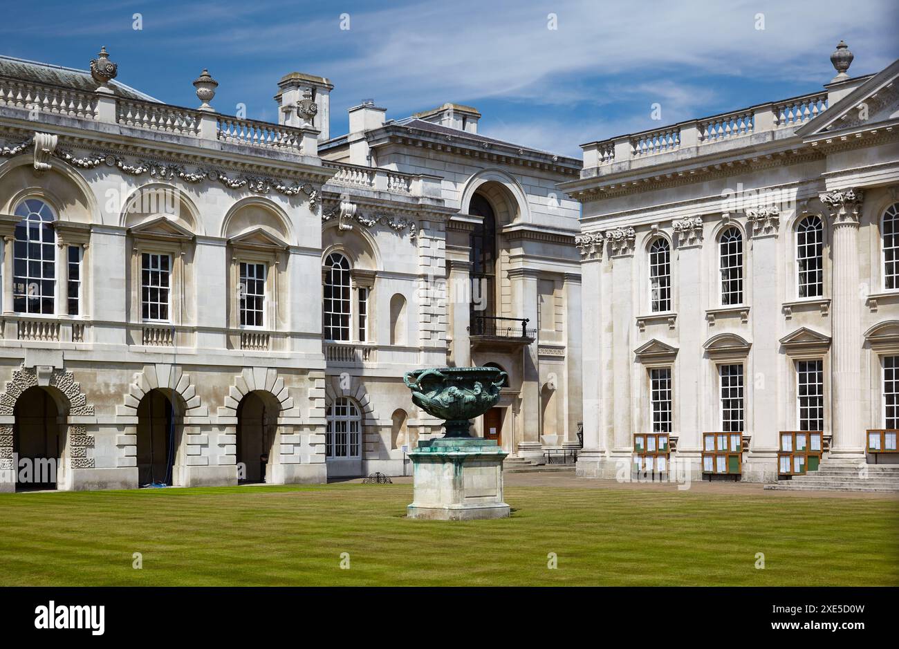 The Old Schools building and Senate house lawn. Cambridge. England ...