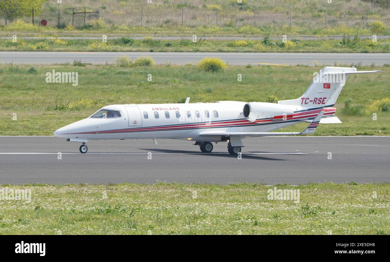 ISTANBUL, TURKIYE - APRIL 29, 2023: Redstar Aviation Bombardier Learjet ...