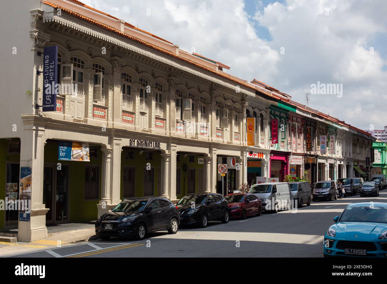 25 June 2024. Upper Weld road, Little India precinct. Sighting row of ...