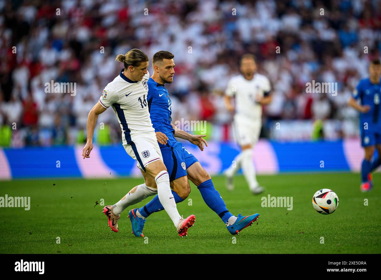 COLOGNE, GERMANY - 25 JUNE, 2024: Timi Max Elsnik, Conor Gallagher, The ...
