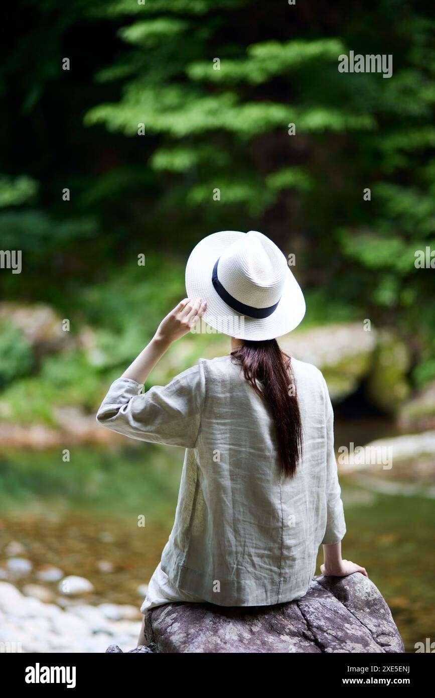 Japanese straw hat hi-res stock photography and images - Alamy