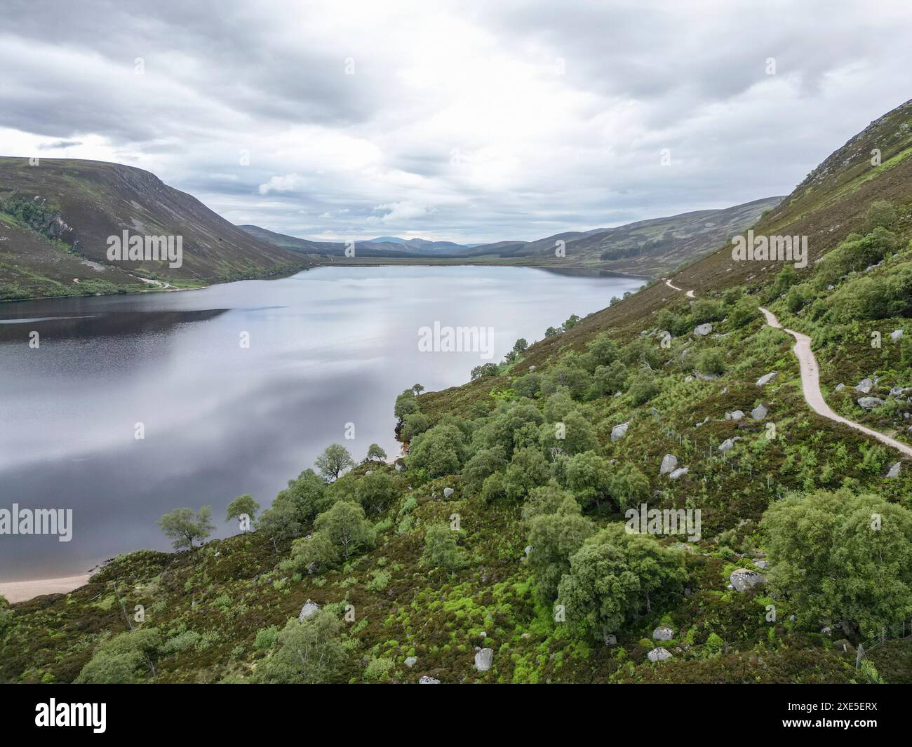 Loch Muick in the Cairngorms National Park Scotland Stock Photo - Alamy