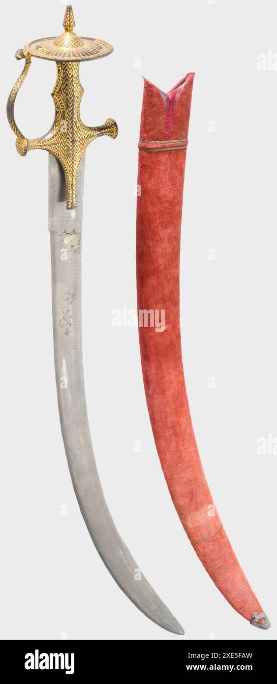 weapons, swords, Asian, talwar, 19th century, PROPERTY-RELEASED Stock ...