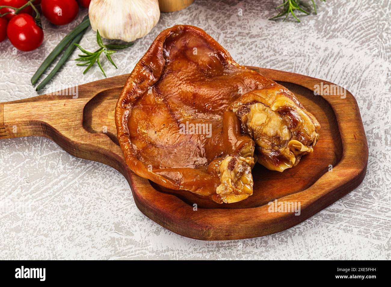 Chinese cuisine - Smoked pork ear snack appetizer Stock Photo - Alamy