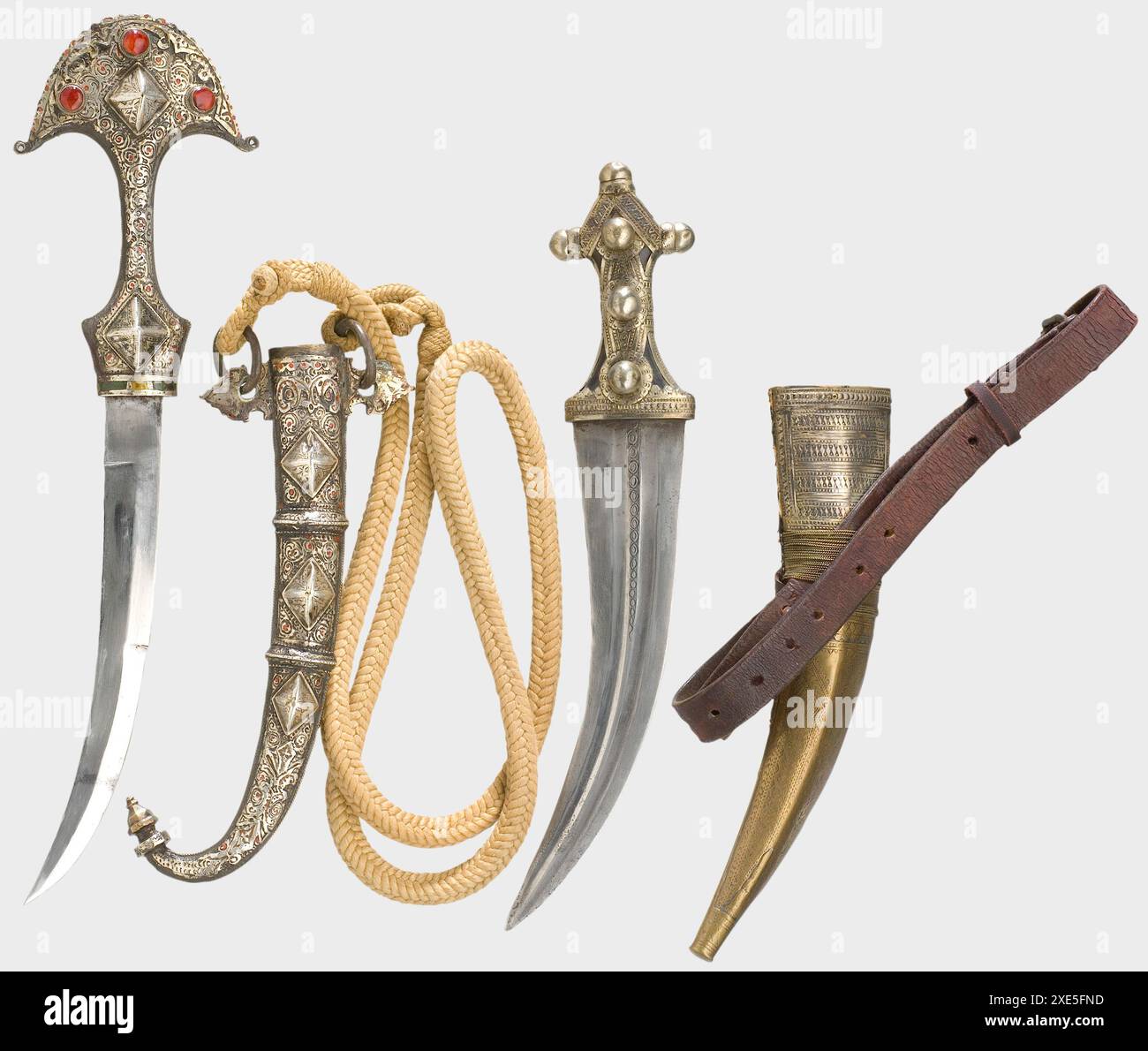 weapons, swords, African, Koummya, PROPERTY-RELEASED Stock Photo - Alamy