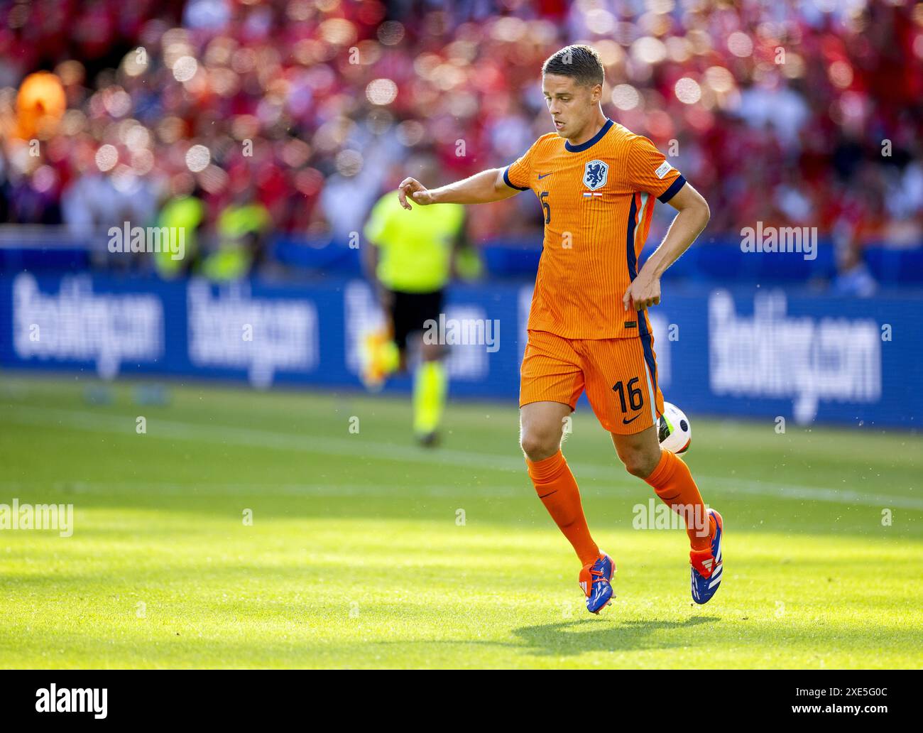 BERLIN - Joey Veerman during the UEFA EURO 2024 group D match between ...