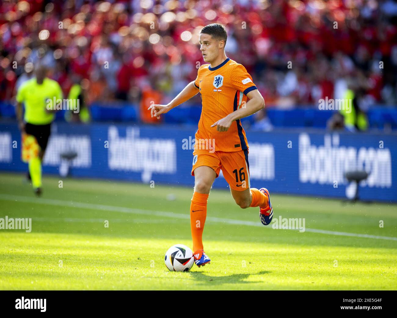 BERLIN - Joey Veerman during the UEFA EURO 2024 group D match between ...
