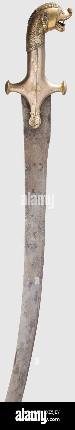 weapons, swords, Asian, talwar, 19th century, PROPERTY-RELEASED Stock ...