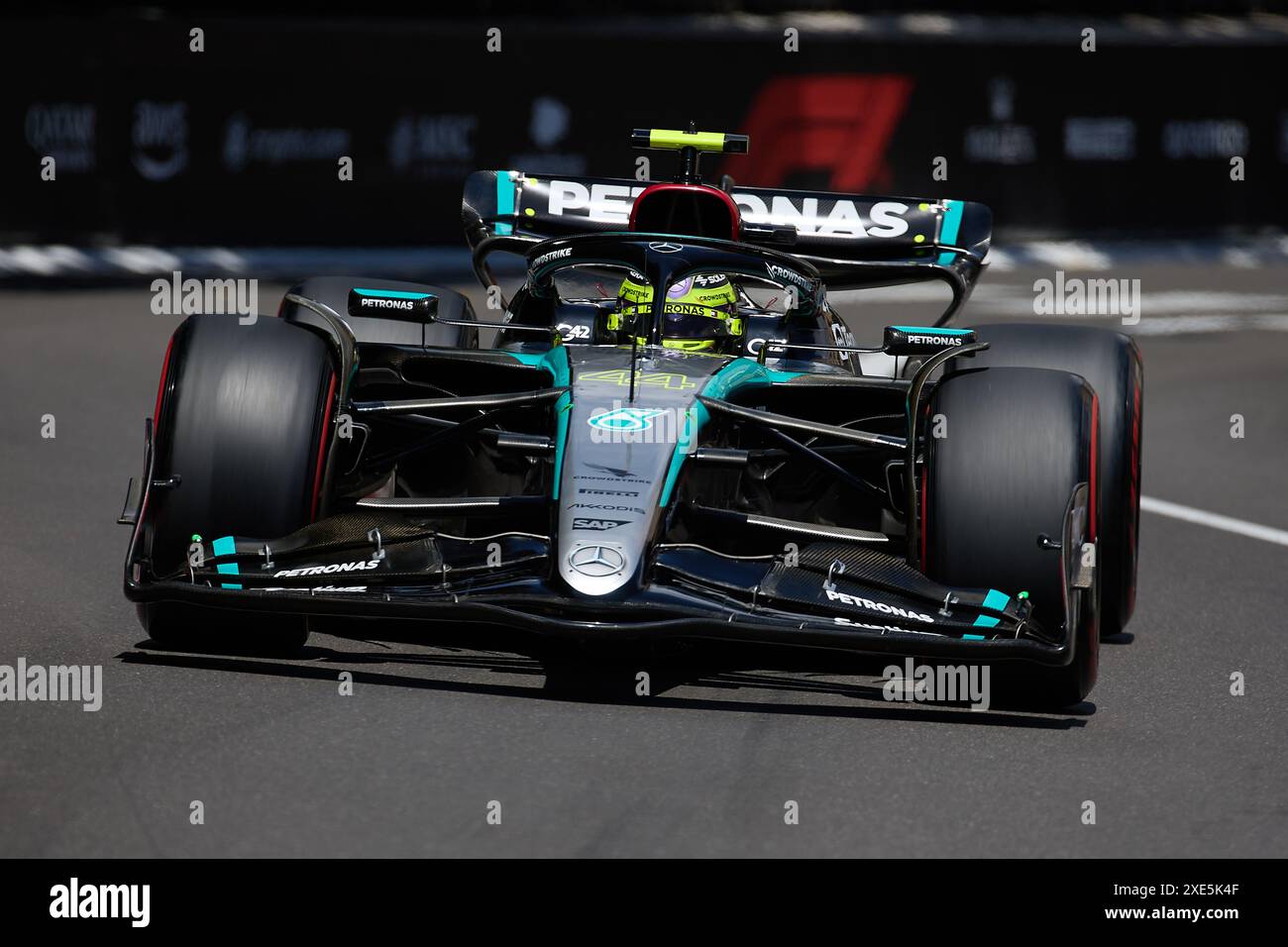 Monte-Carlo, Monaco. 25 May, 2024. Lewis Hamilton of Great Britain and ...