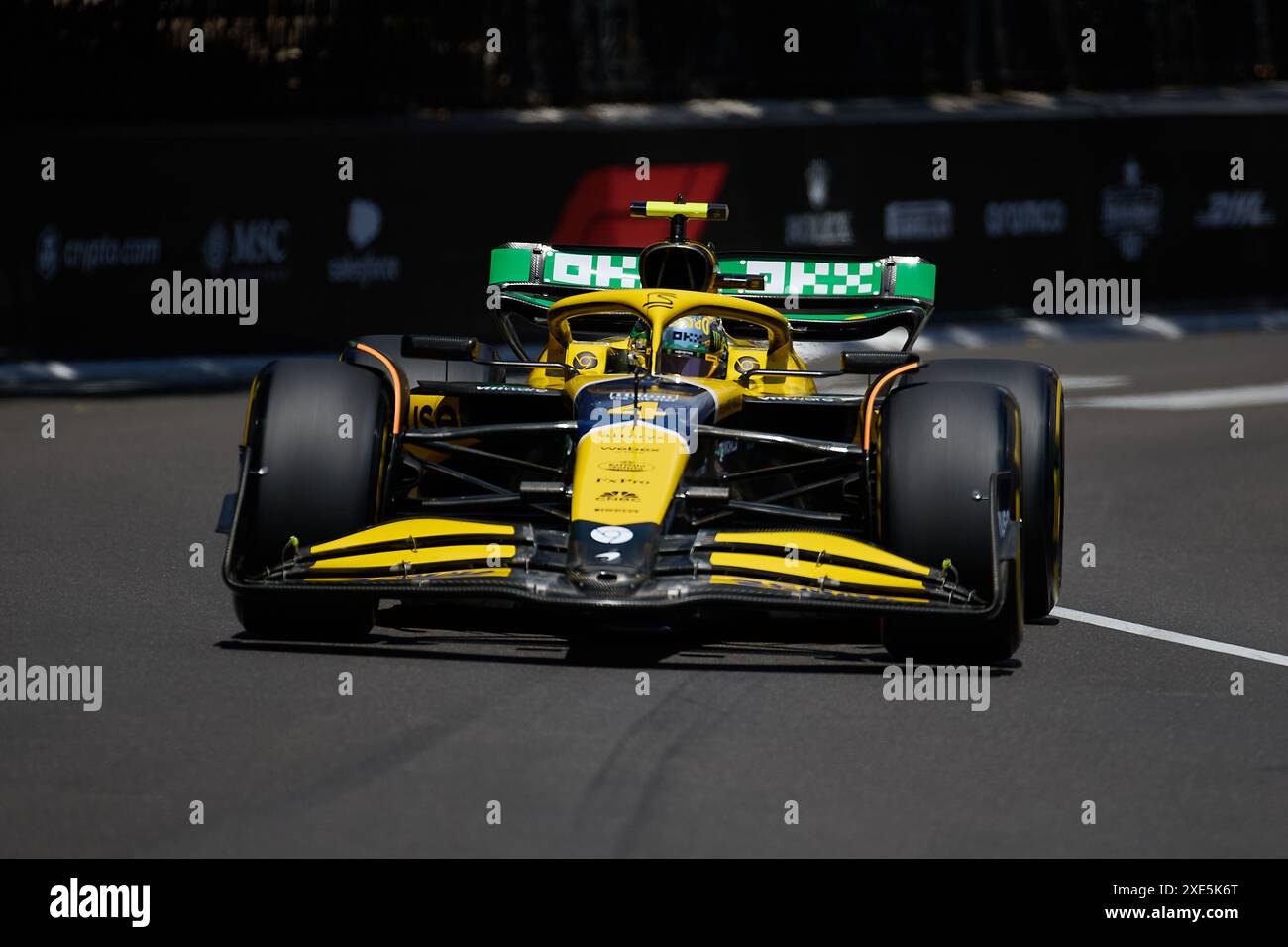 Monte-Carlo, Monaco. 25 May, 2024. Lando Norris of Great Britain and McLaren Formula 1 Team ...