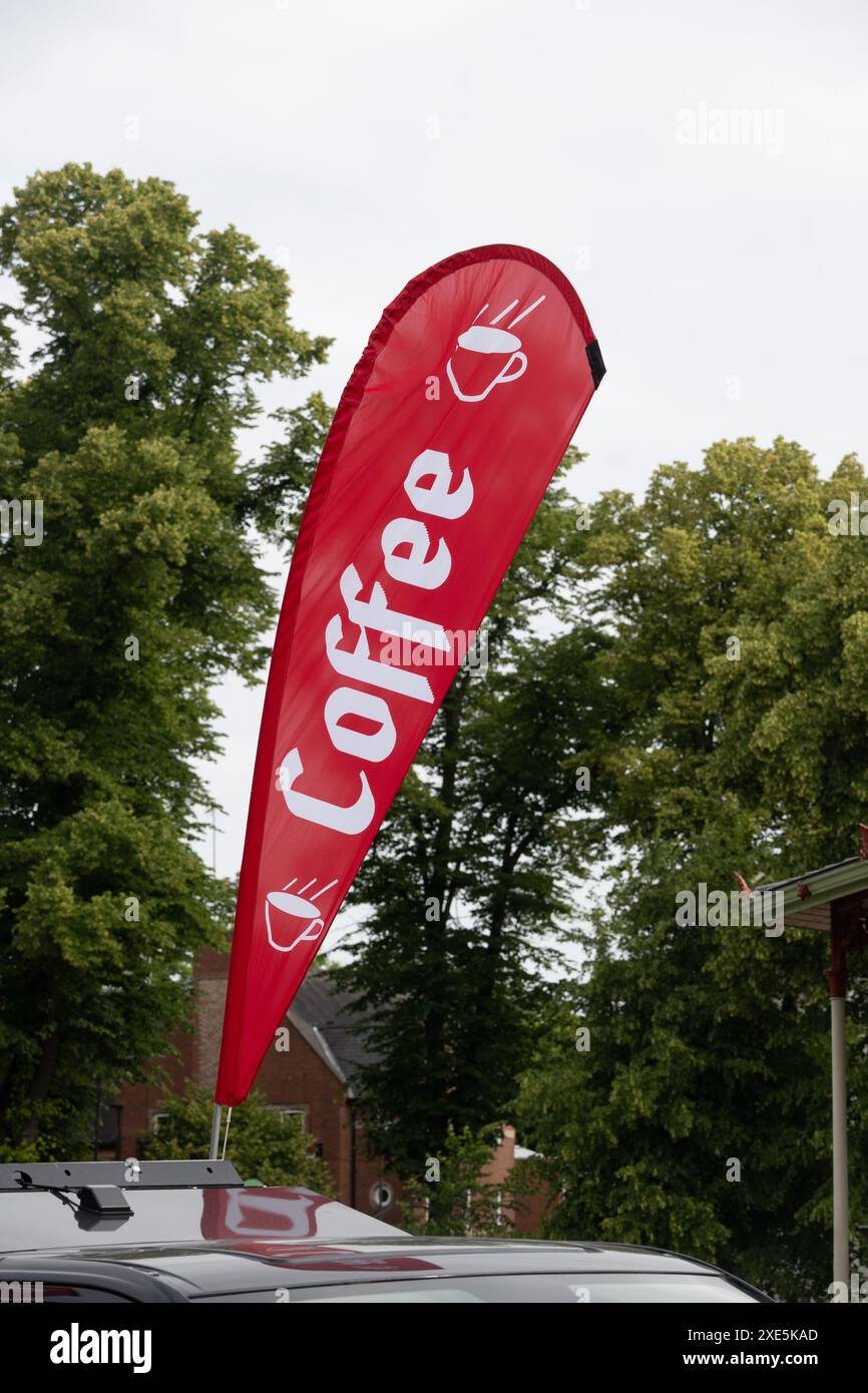 Teardrop flags hi-res stock photography and images - Alamy