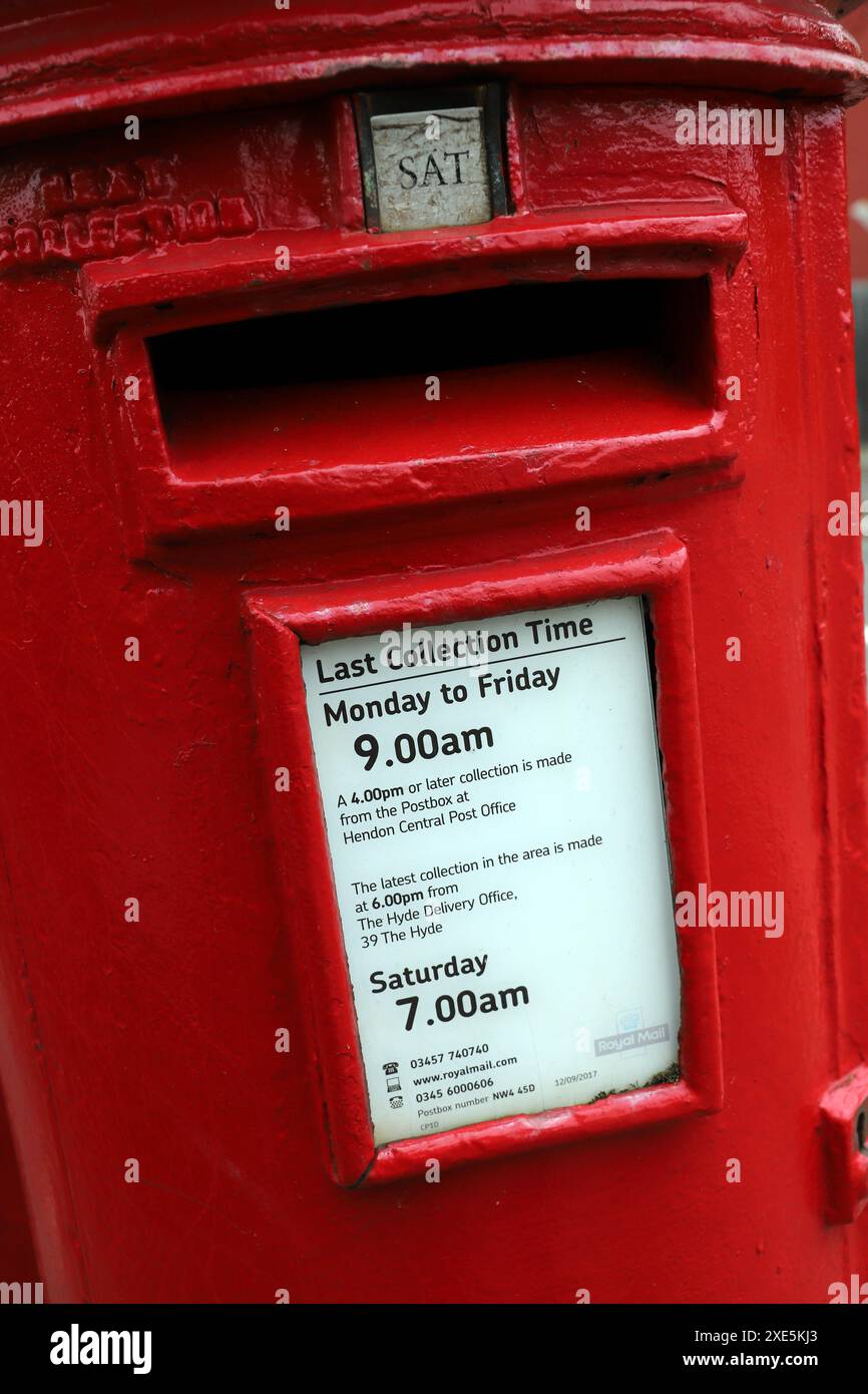 Rare Edward VIII Post Office Pillar Box in Hendon, London, England ...