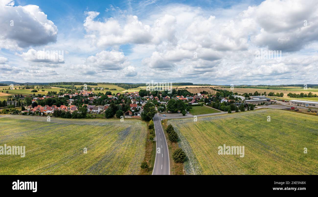 Aerial photograph Siptenfelde Harz City of Harzgerode Stock Photo - Alamy