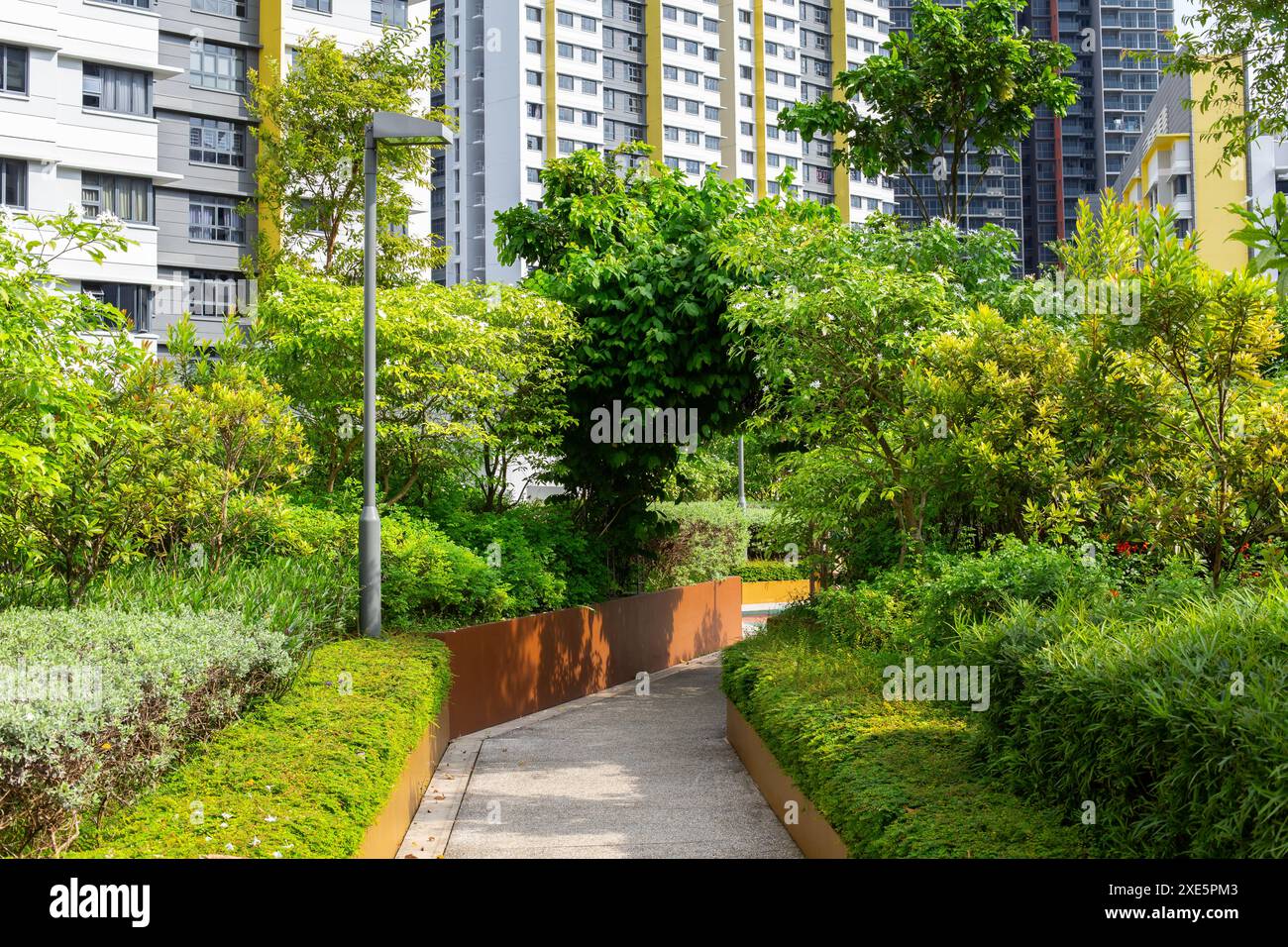 Trees on building, green space on top of multistorey carpark. A venue ...