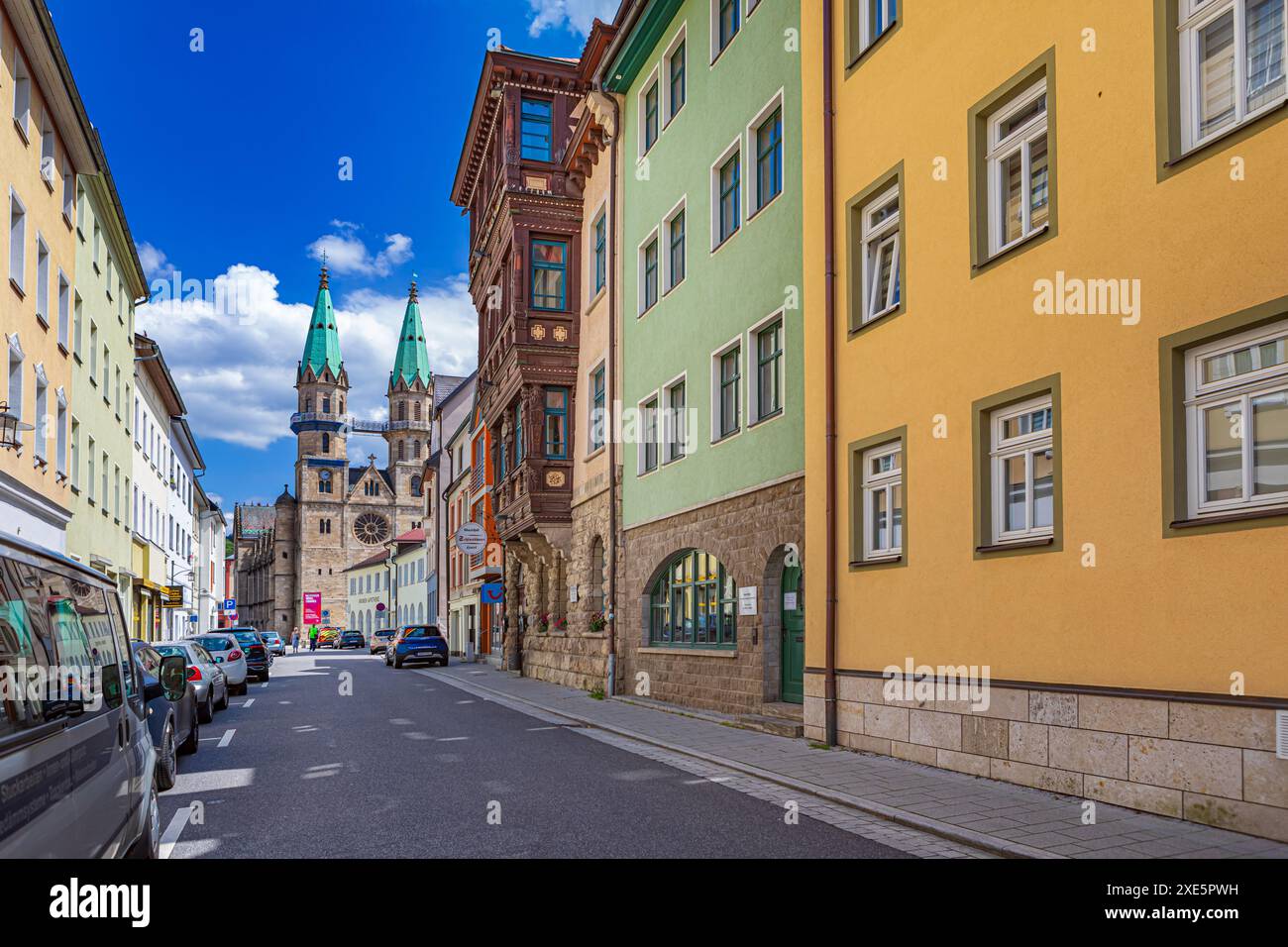 MEININGEN, THURINGIA, GERMANY - CIRCA JUNE 2024: Schlundgasse of ...