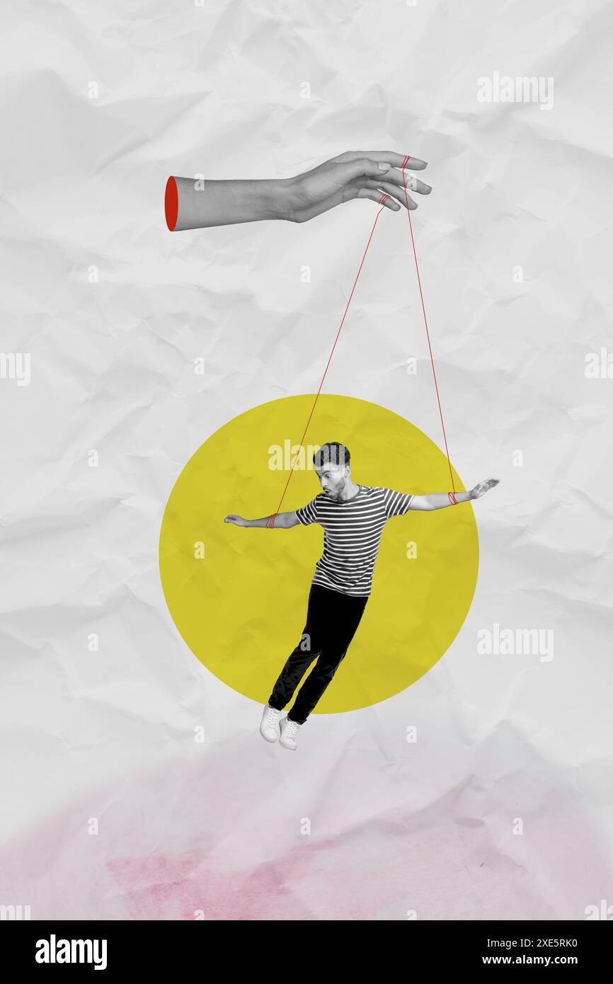 Trend artwork composite sketch image photo collage of caricature hand ...