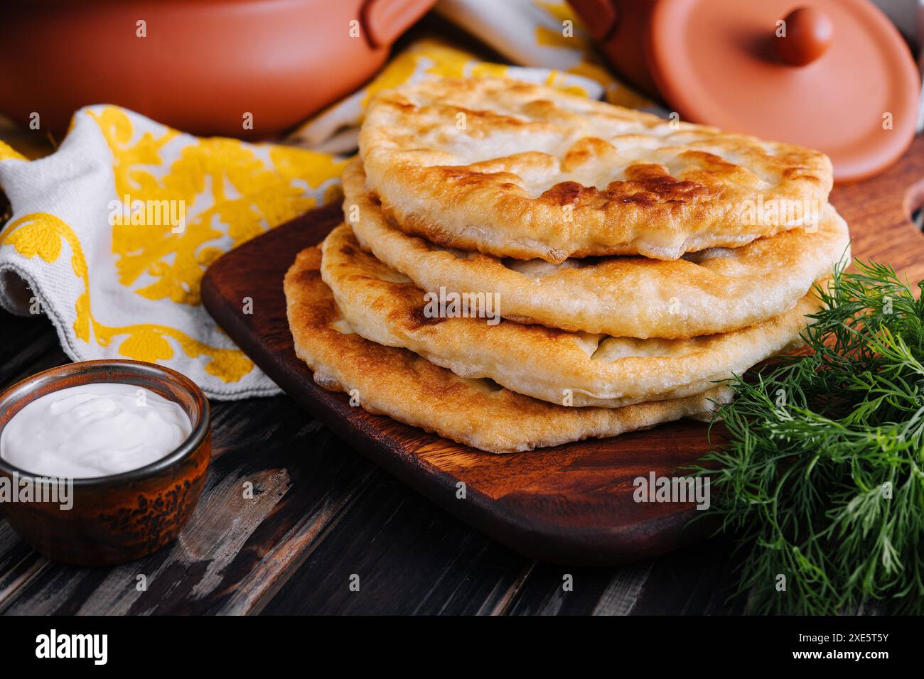 Traditional homemade Romanian and Moldovan pies - Placinta Stock Photo ...