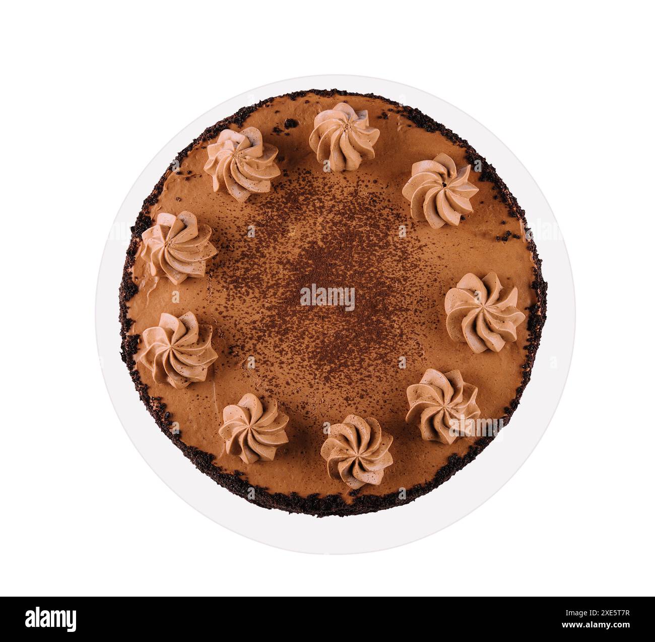 Top view sponge cake Cut Out Stock Images & Pictures - Alamy