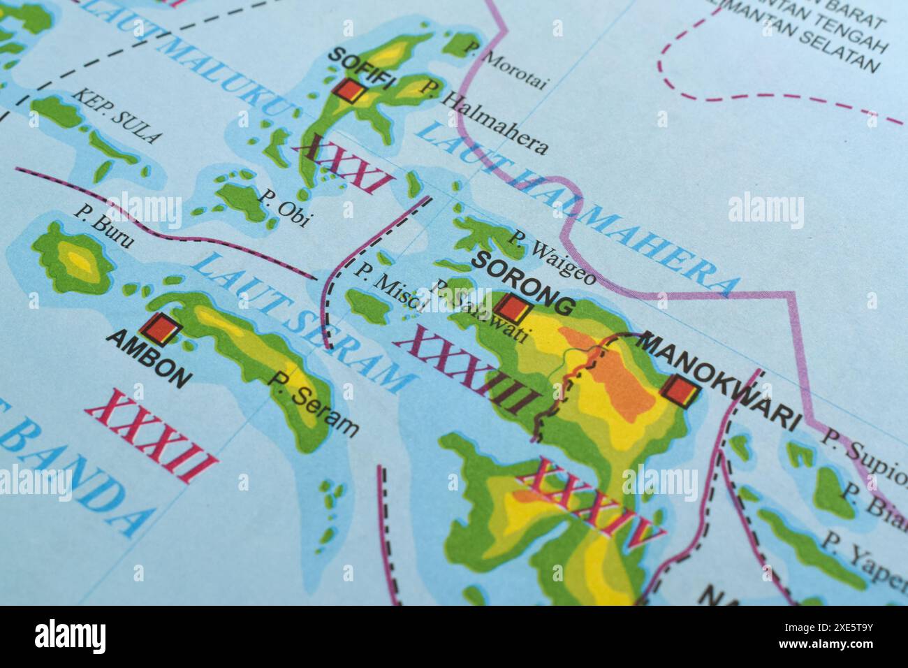 Map of southwest asia hi-res stock photography and images - Alamy