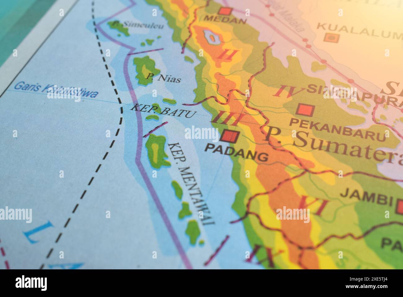 Map of Padang City, the capital of West Sumatra Province which is ...