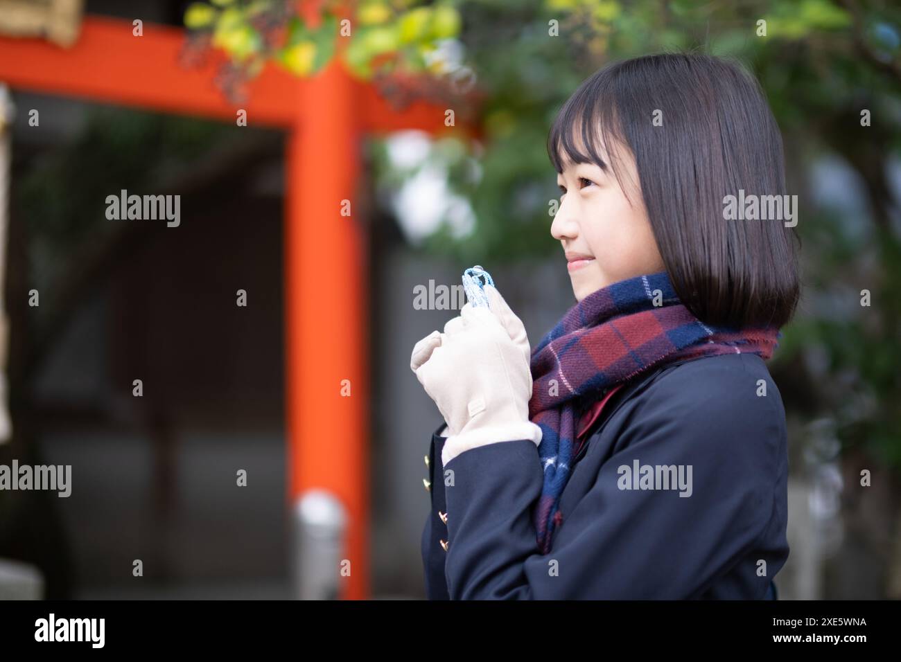Student praying for success Stock Photo - Alamy