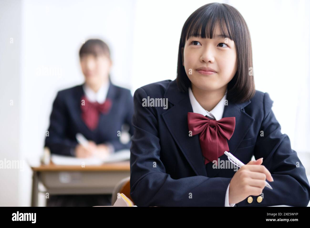Student taking a class Stock Photo - Alamy