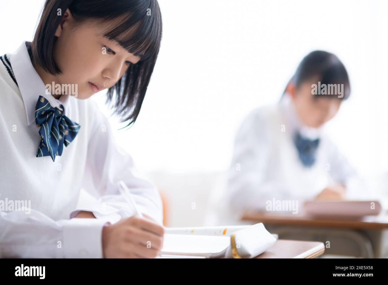 Student taking a class Stock Photo - Alamy