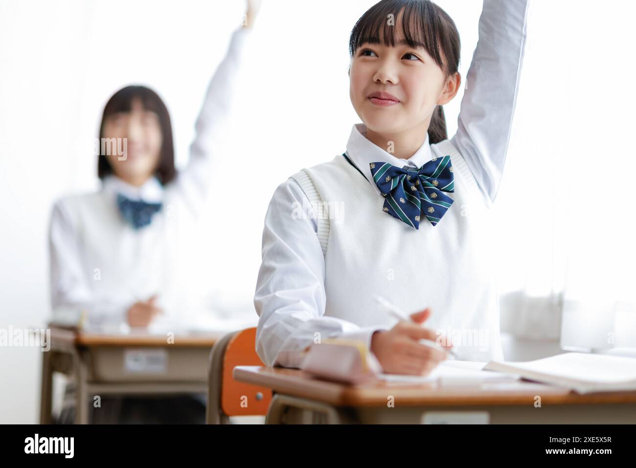 Student taking a class Stock Photo - Alamy