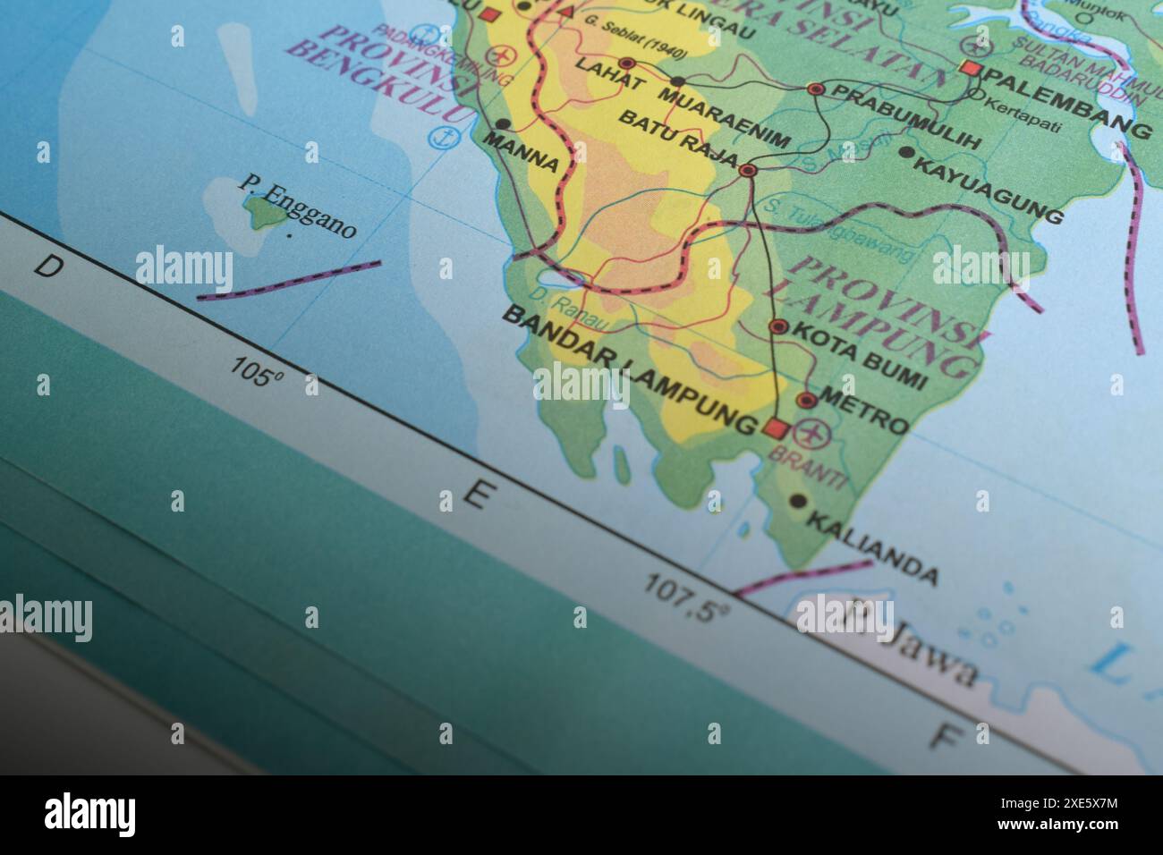Map of Bandar Lampung City, which is the provincial capital and largest ...