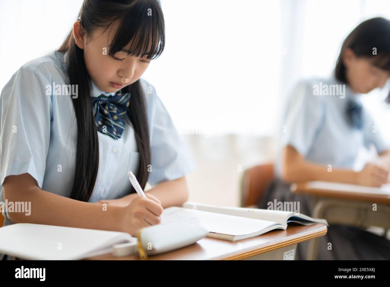 Student taking a class Stock Photo - Alamy
