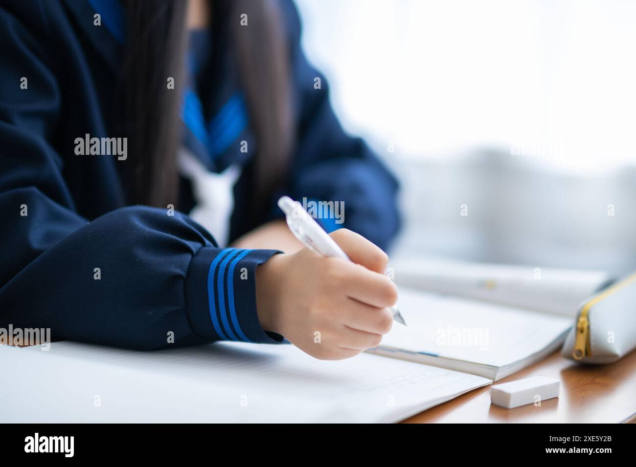 Student taking a class Stock Photo - Alamy