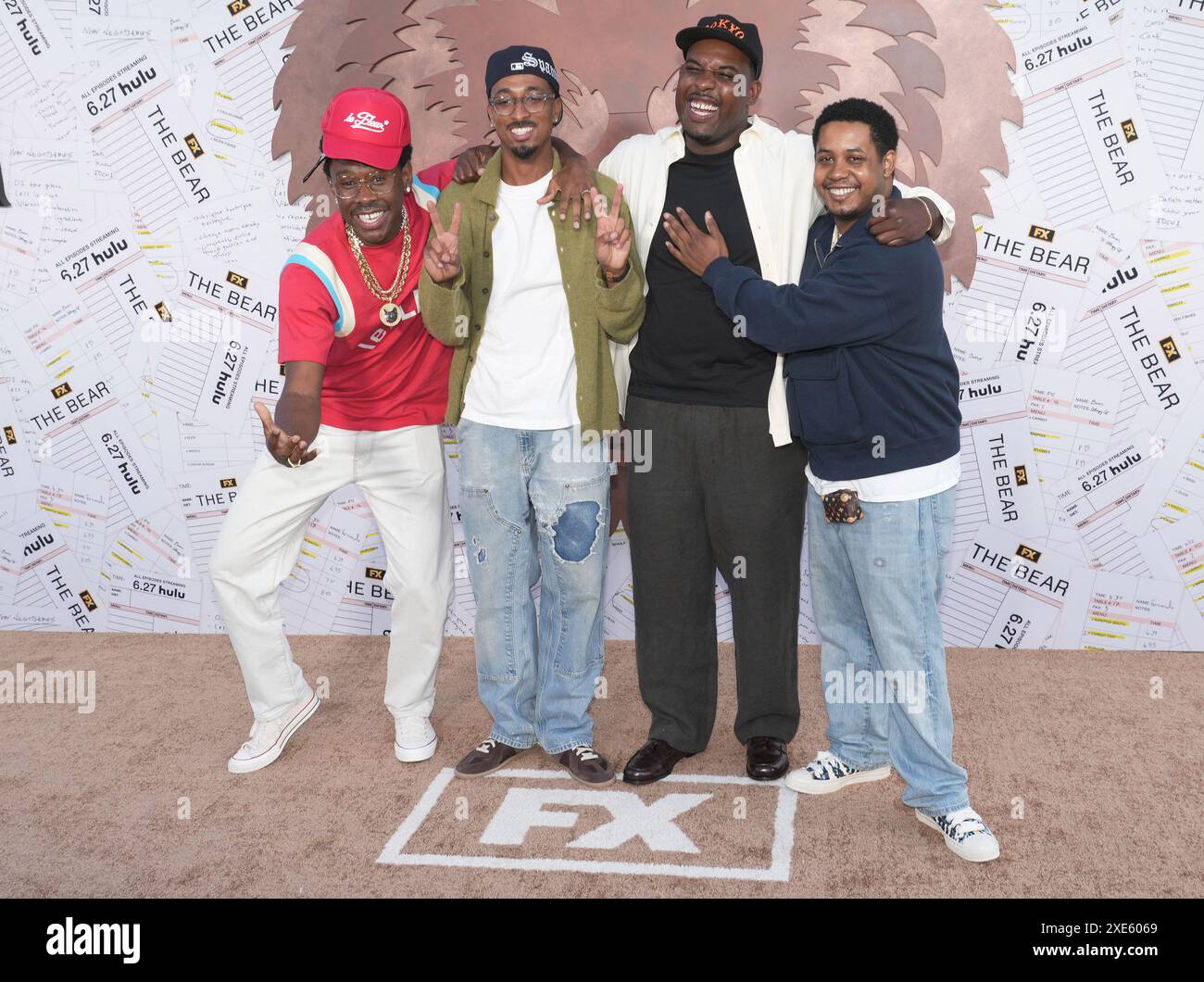 Los Angeles, USA. 25th June, 2024. (L-R) Tyler The Creator, Travis ...