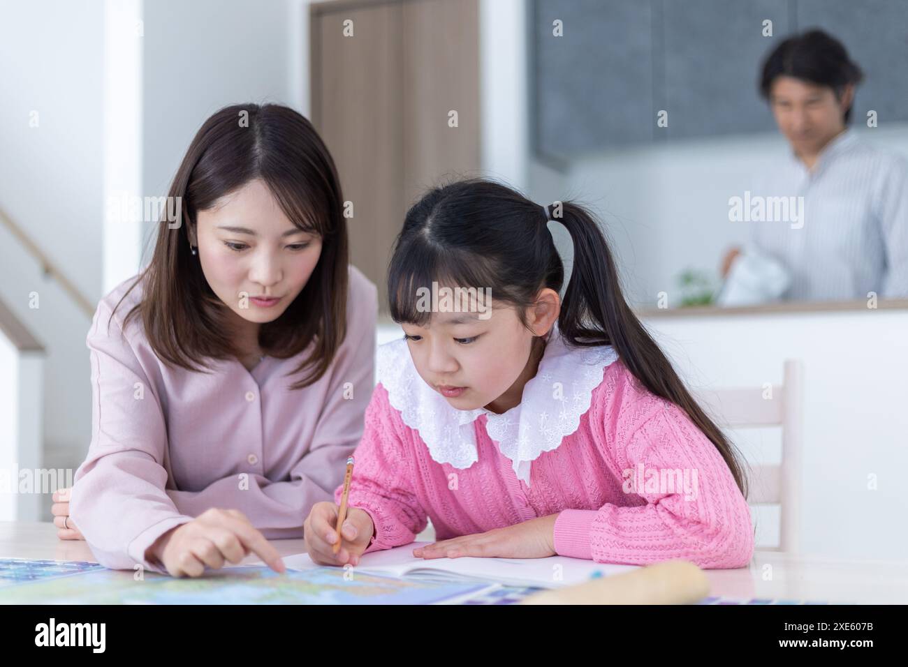 Mother daughter study room hi-res stock photography and images - Alamy