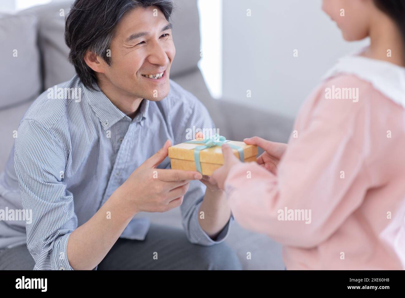 Girl giving a presentation Stock Photo - Alamy