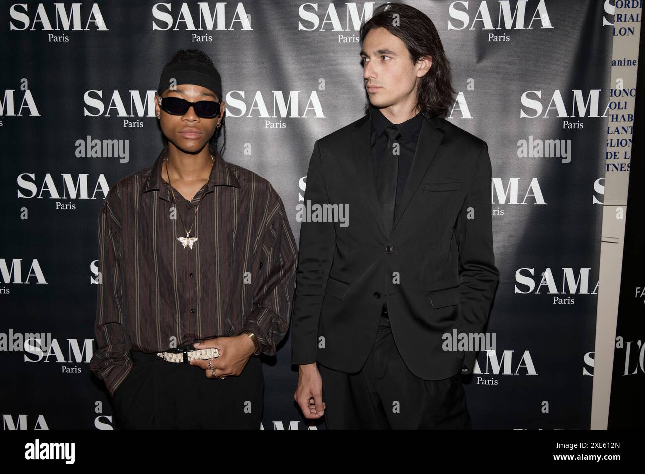 Paris, France. 25th June, 2024. Wesley Burgo and Steven Bergese attend ...