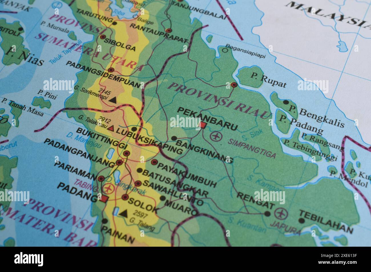 Pekanbaru map hi-res stock photography and images - Alamy