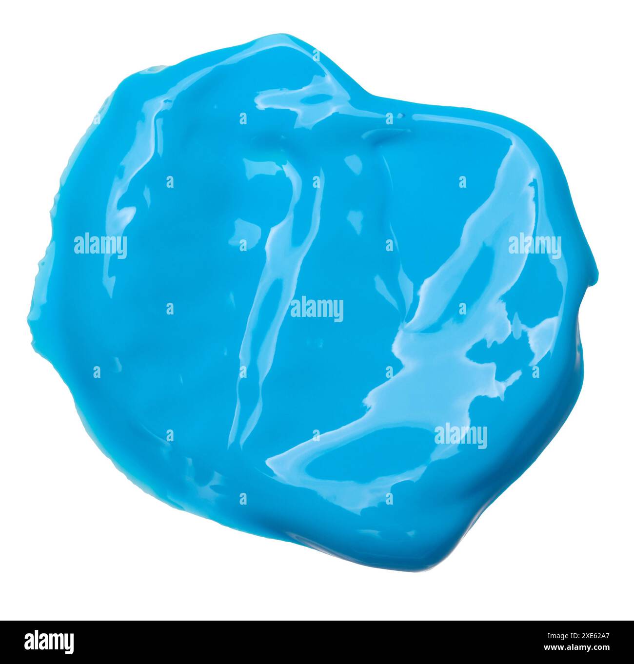 Drop of thick blue oil paint on isolated background Stock Photo - Alamy