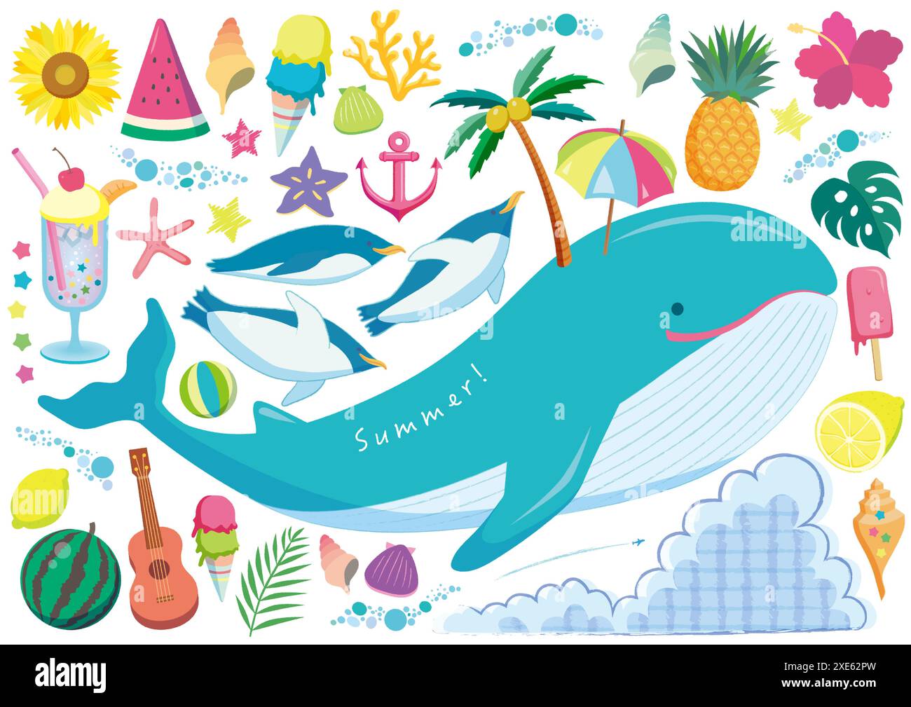 Summer creatures Cut Out Stock Images & Pictures - Alamy