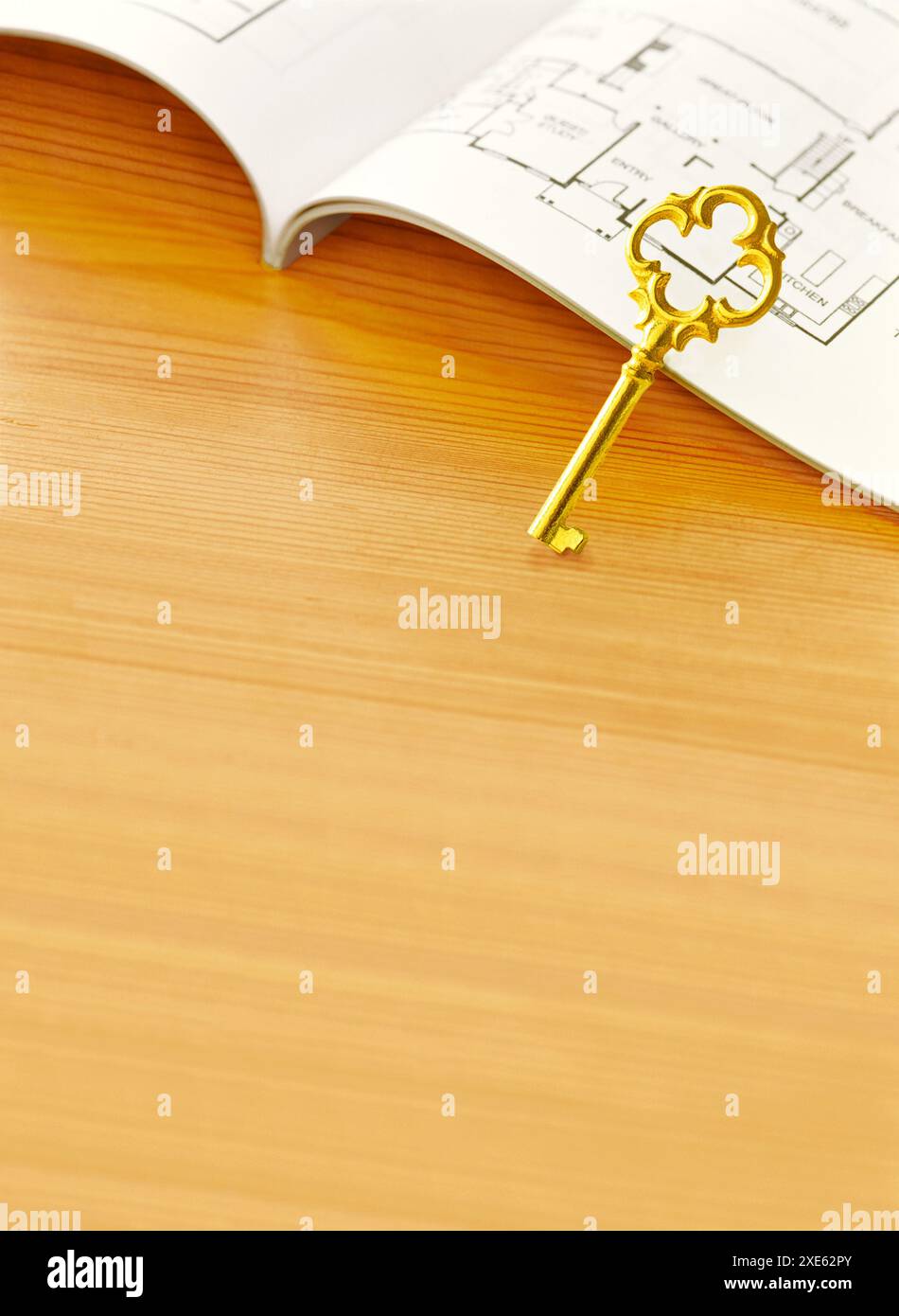 Key and drawing Stock Photo - Alamy