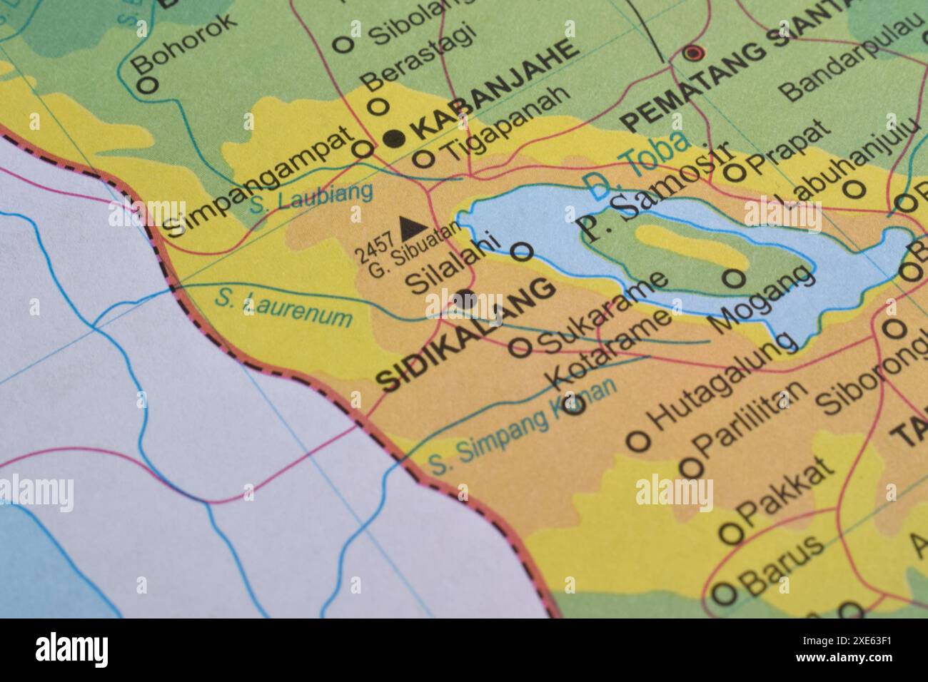 Map of Sidikalang City, is a sub-district and is also the capital of ...