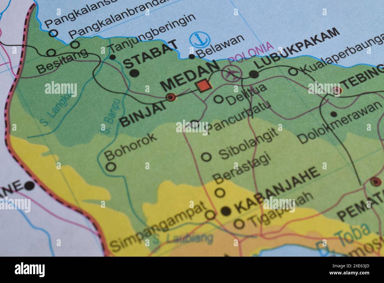 Map of Medan City, is the capital of North Sumatra Province, Indonesia ...