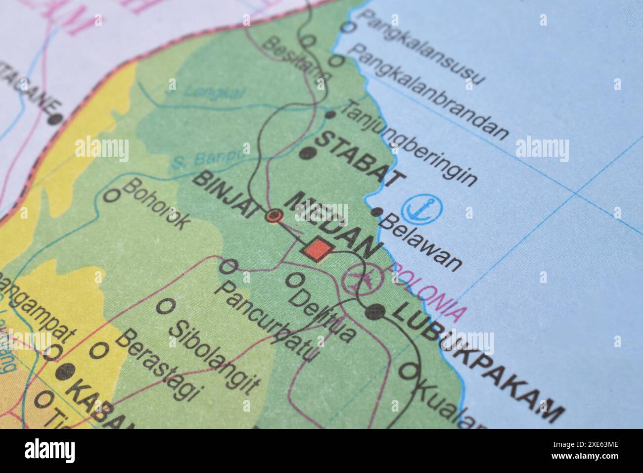 Map of Medan City, is the capital of North Sumatra Province, Indonesia ...
