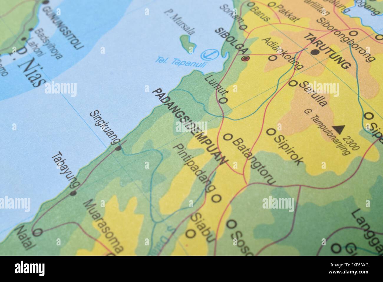 Padangsidimpuan map hi-res stock photography and images - Alamy