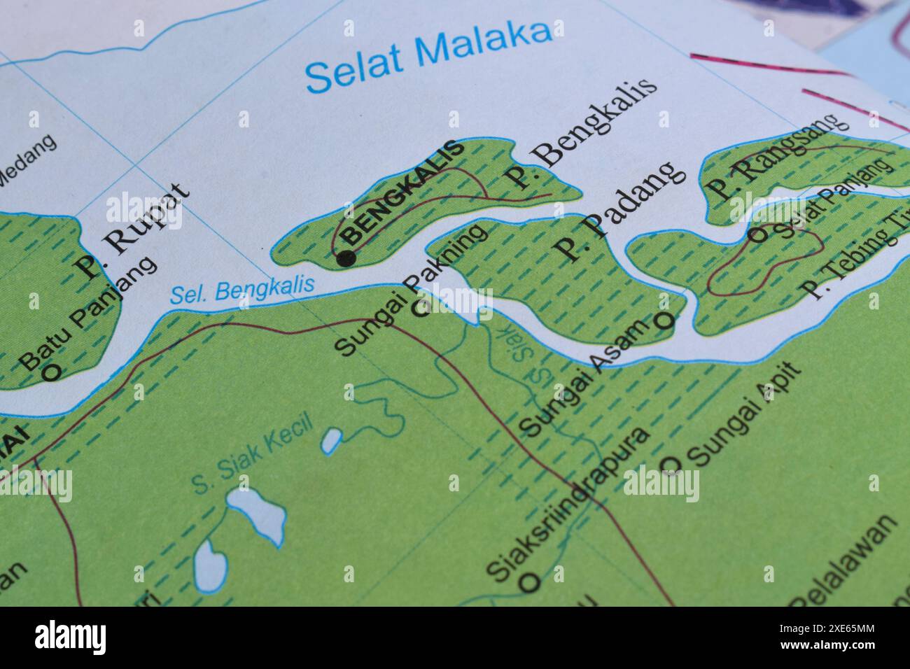 Map of Bengkalis, is a sub-district area in Bengkalis district, Riau ...