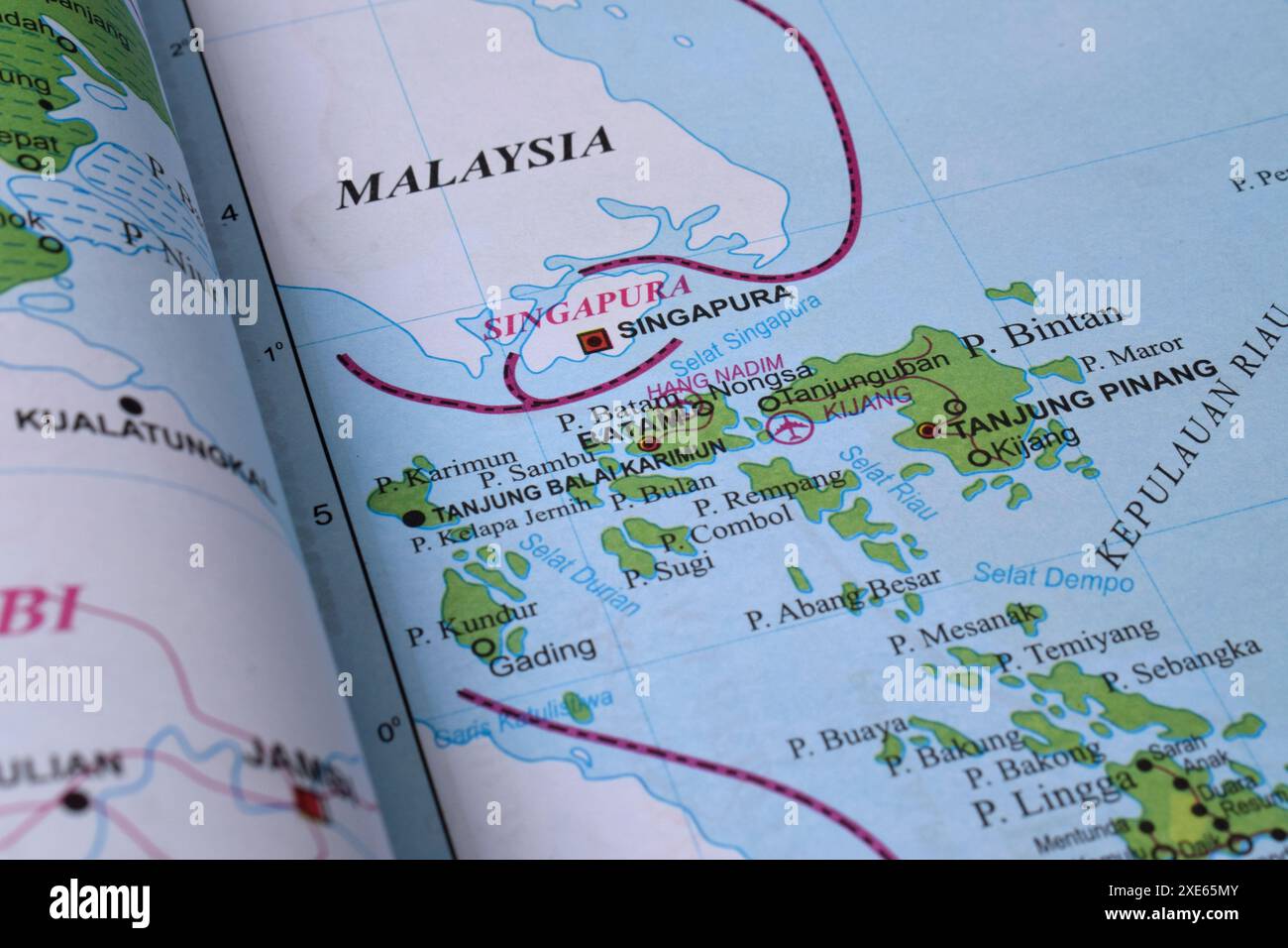 Riau islands map hi-res stock photography and images - Alamy